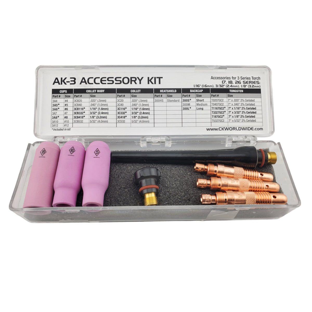 CK Worldwide Standard Accessory Kit for 3 Series Torches (AK-3) — Weldready