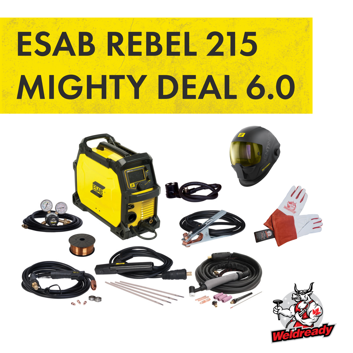 ESAB Rebel EMP 215ic Multiprocess Welder - Weldready Canada