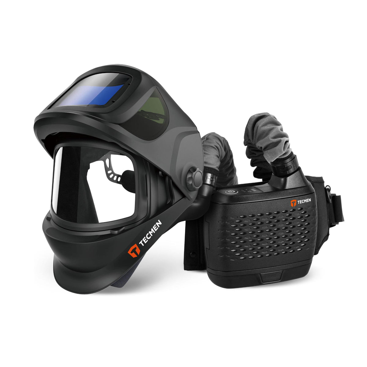 Tecmen TM1000 Flip Front PAPR Welding Helmet W/ V1 PRO Blower — Weldready